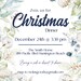 Winter Dinner Party Invitation, Christmas Dinner Party Invite Template ...
