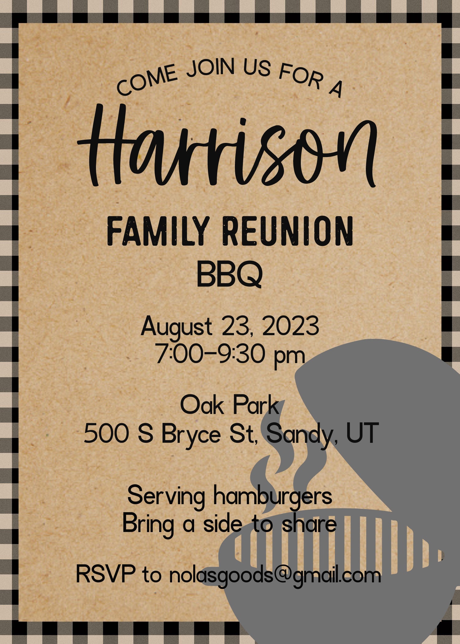 Family Reunion Invitation Template, Cousin Reunion Invite, Family ...