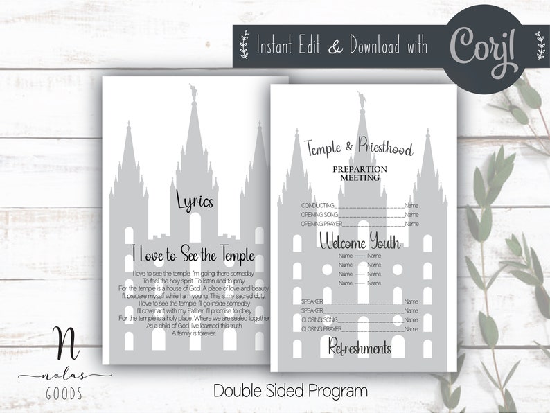 LDS Temple and Priesthood Preview Invitation, Temple and Priesthood ...