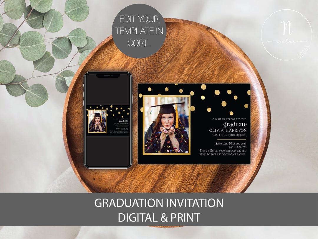 High School Graduation Party Invitation, High School Graduation ...
