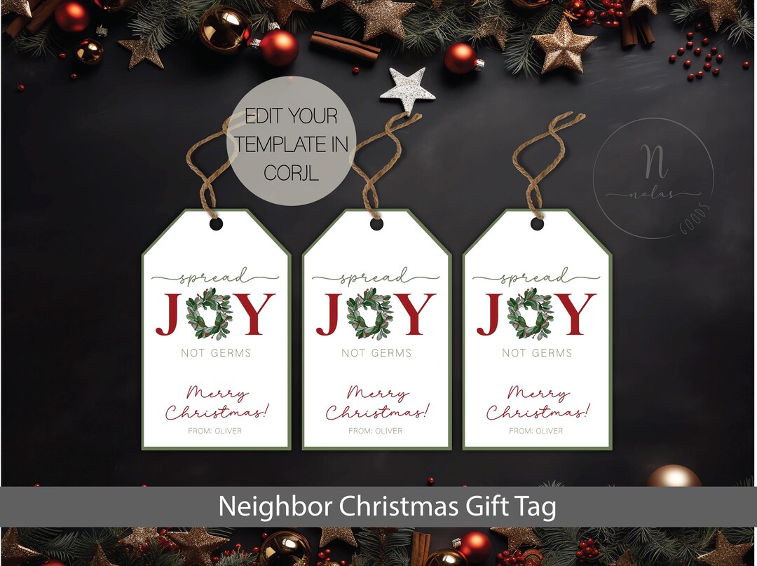 Christmas Teacher Gift Tag Printable, Teacher Appreciation Tags, Here's ...