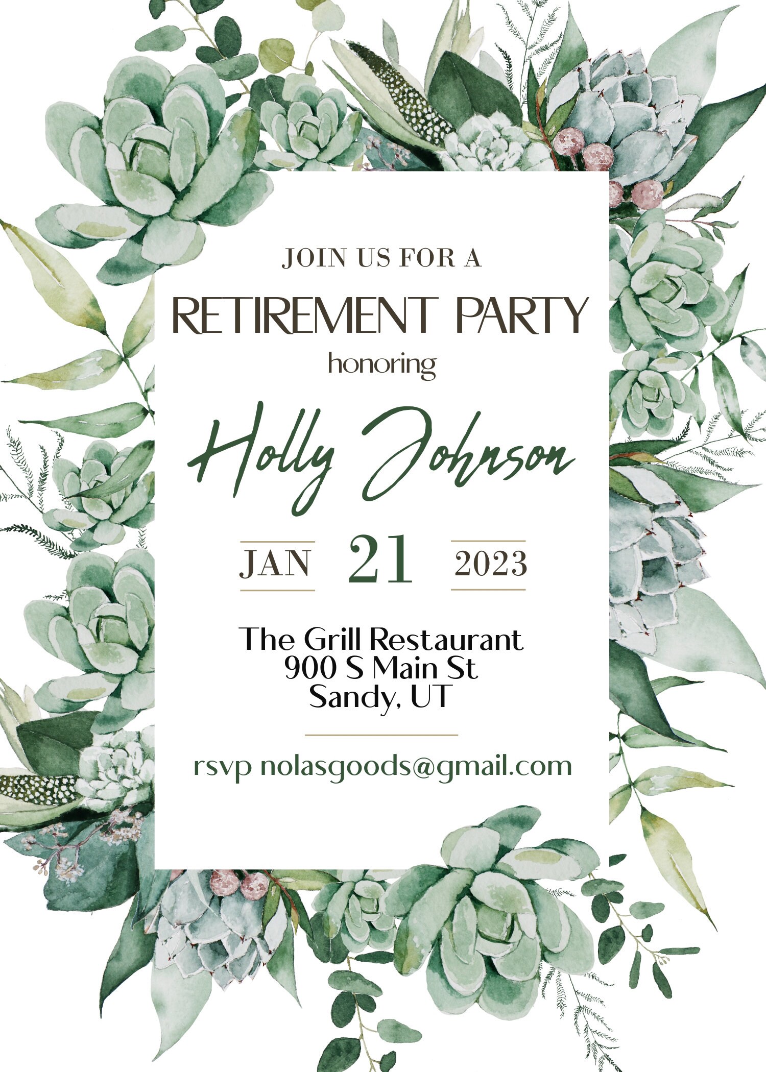 Retirement Party Invitation Template Retirement Celebration - Etsy
