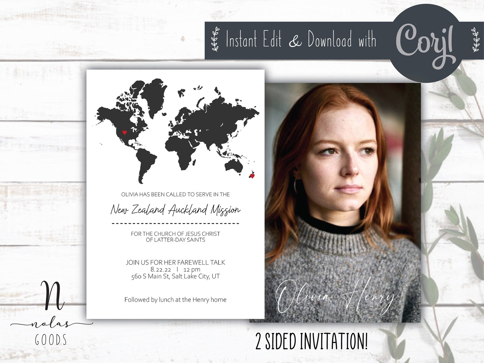LDS Missionary Announcement Missionary Invitation Digital - Etsy