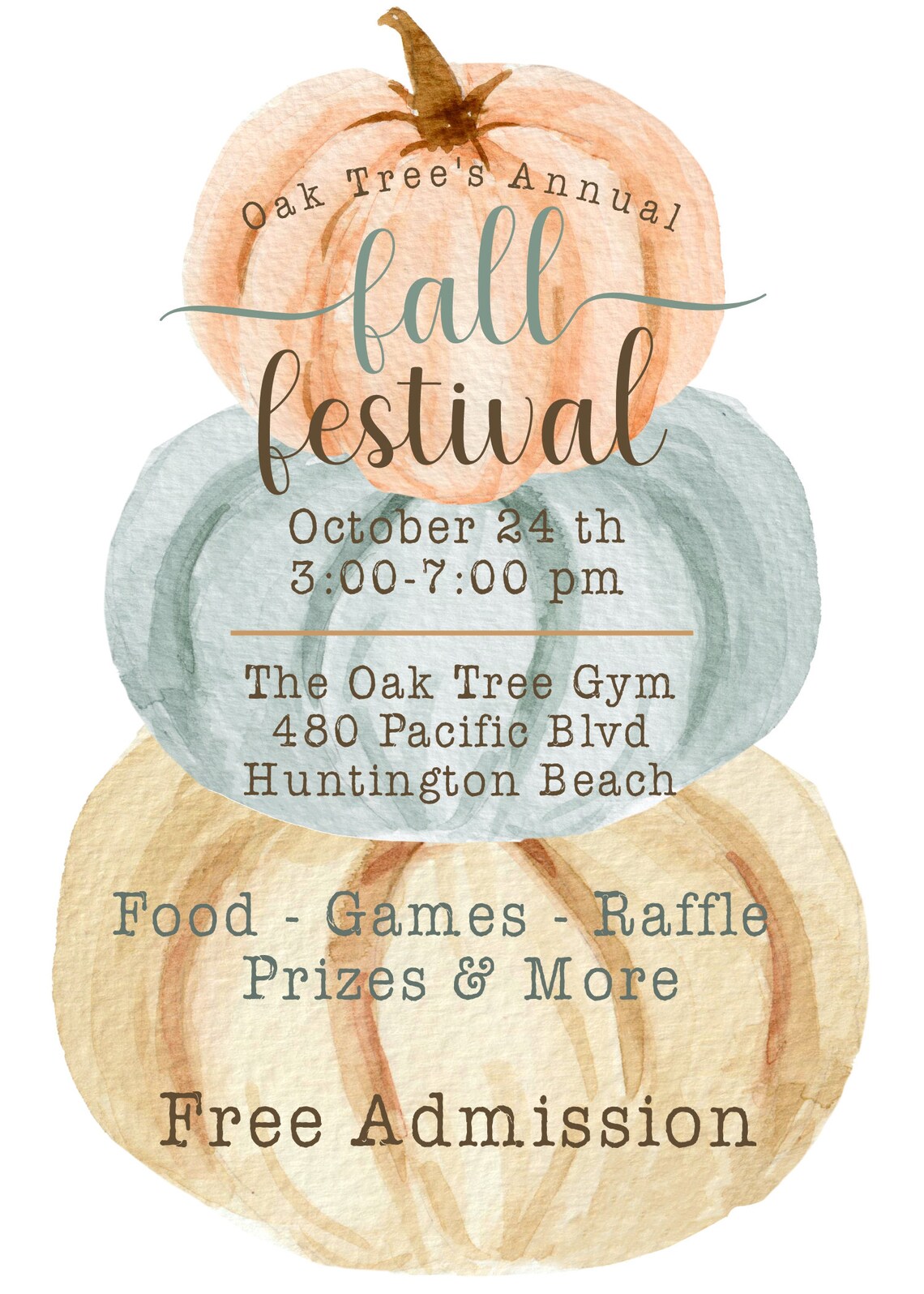 Fall Party Invitation Kids, Fall Festival Flyer Digital Download ...