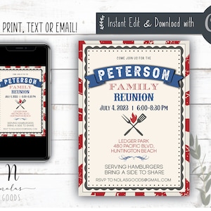 Family Reunion Invitation, Cousin Reunion Invite, Family Gathering ...