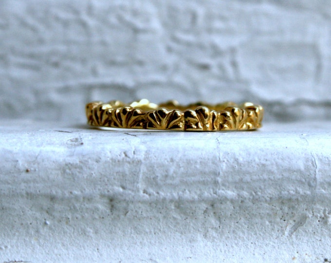 Vintage 18K Yellow Gold Hidalgo Wedding Band. - Etsy