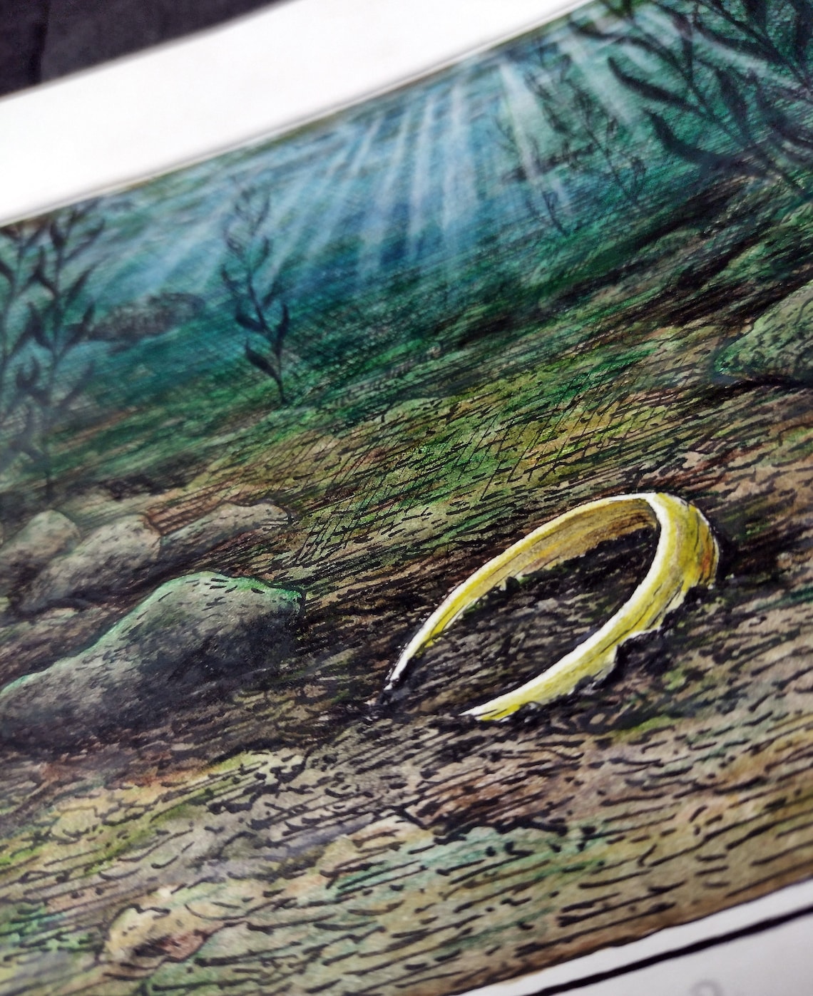 But the Ring Was Lost Art Print Fantasy Illustration J. R. - Etsy