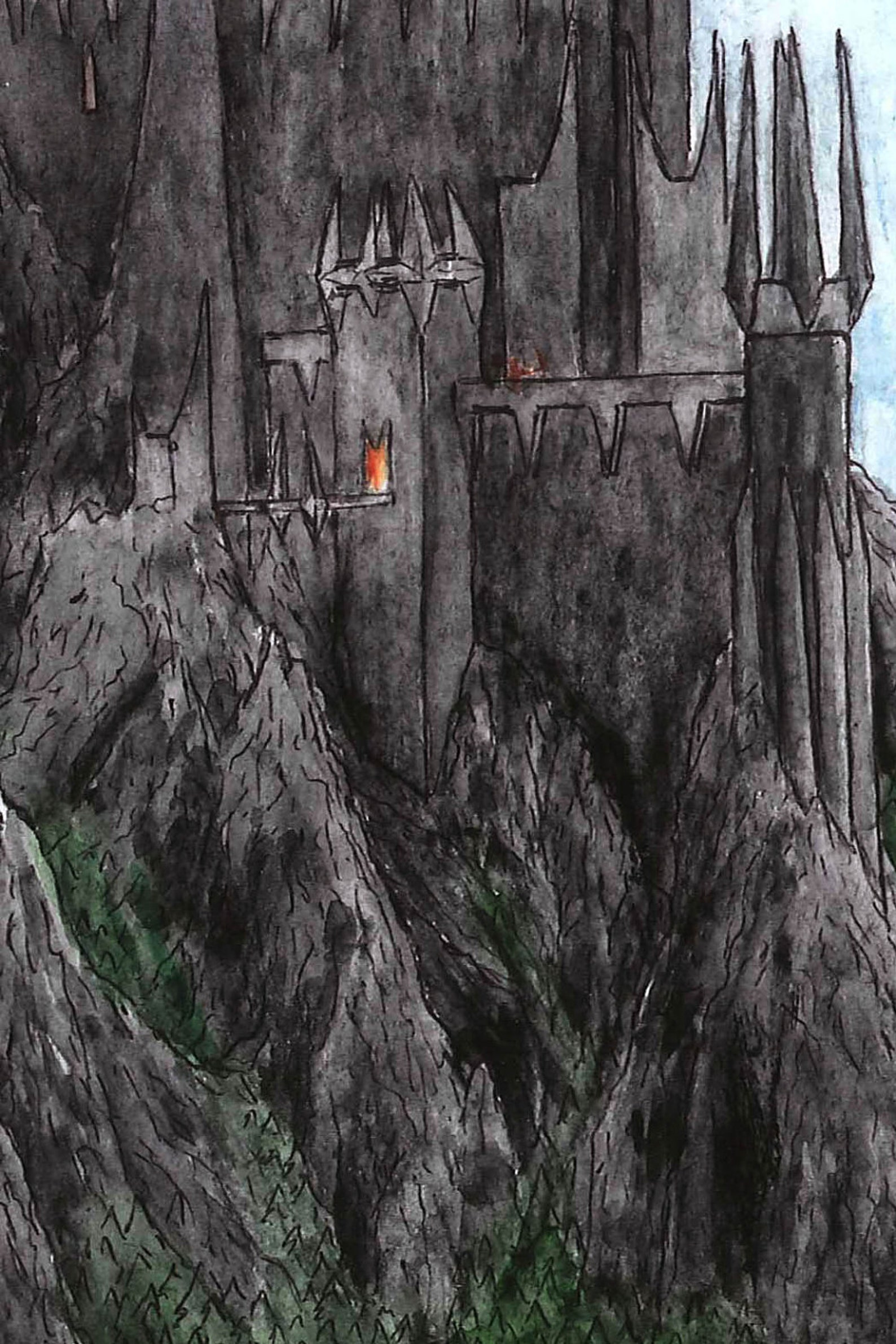 Dol Guldur Art Print Fantasy Illustration J. R. R. - Etsy