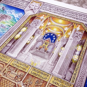 The Song of Durin – Embellished Art Print, Moria Dwarves, J. R. R ...
