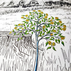 Sam's Mallorn Tree Sapling – Signed Art Print - J. R. R. Tolkien ...
