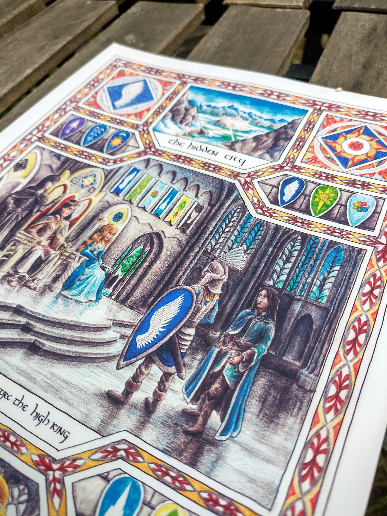 Tuor Coming to Gondolin Art Print Fantasy Illustration J. - Etsy Canada