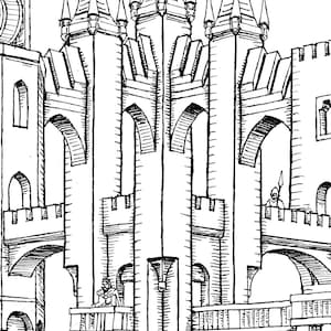 Escher Castle - Signed Art Print - MC Escher Inspired Impossible Object ...