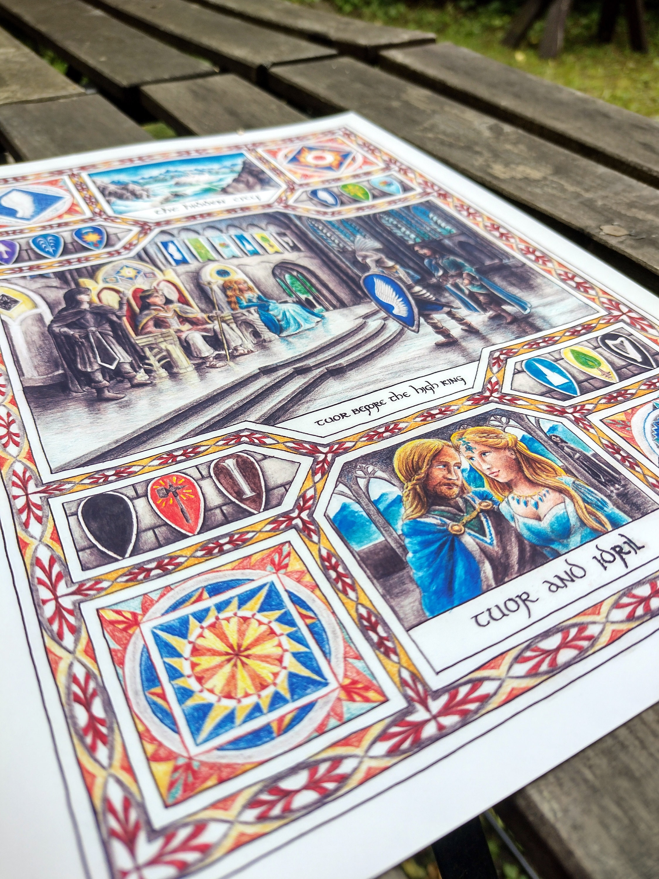 Tuor Coming to Gondolin Art Print Fantasy Illustration J. - Etsy Canada