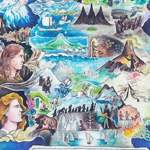 Ainulindalë (the Music of the Ainur) – Signed Art Print - Tolkien Art ...