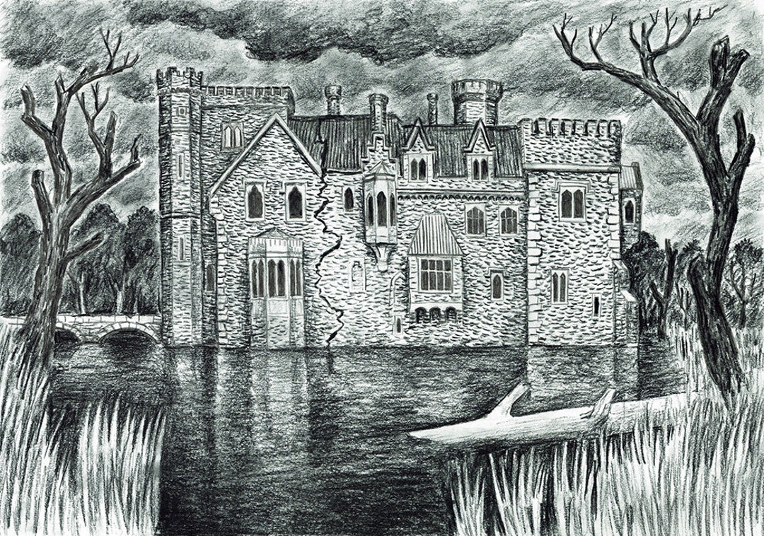 The Fall of the House of Usher – Original Art - Edgar Allan Poe, Horror ...