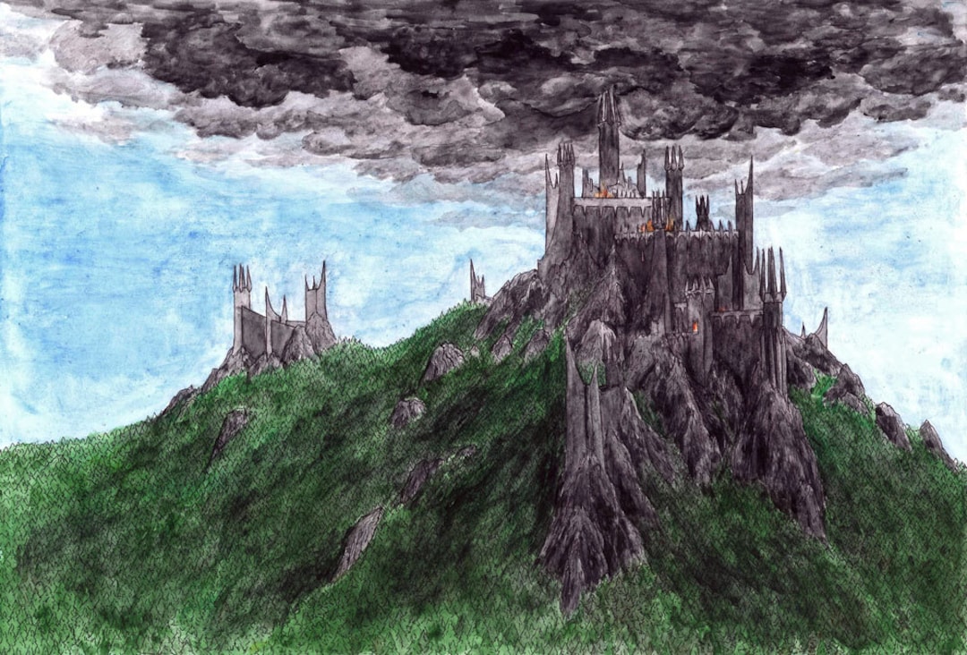 Dol Guldur Art Print, Fantasy Illustration, J. R. R. Tolkien, Lord of ...