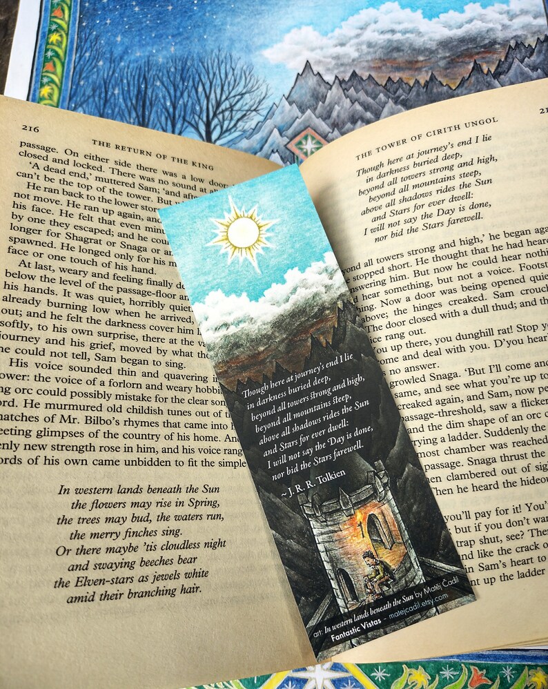 Set of 5 Tolkien Bookmarks Lord of the Rings the Hobbit - Etsy