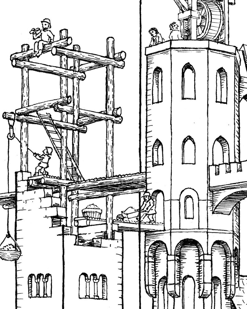 Escher Castle - Signed Art Print - MC Escher Inspired Impossible Object ...