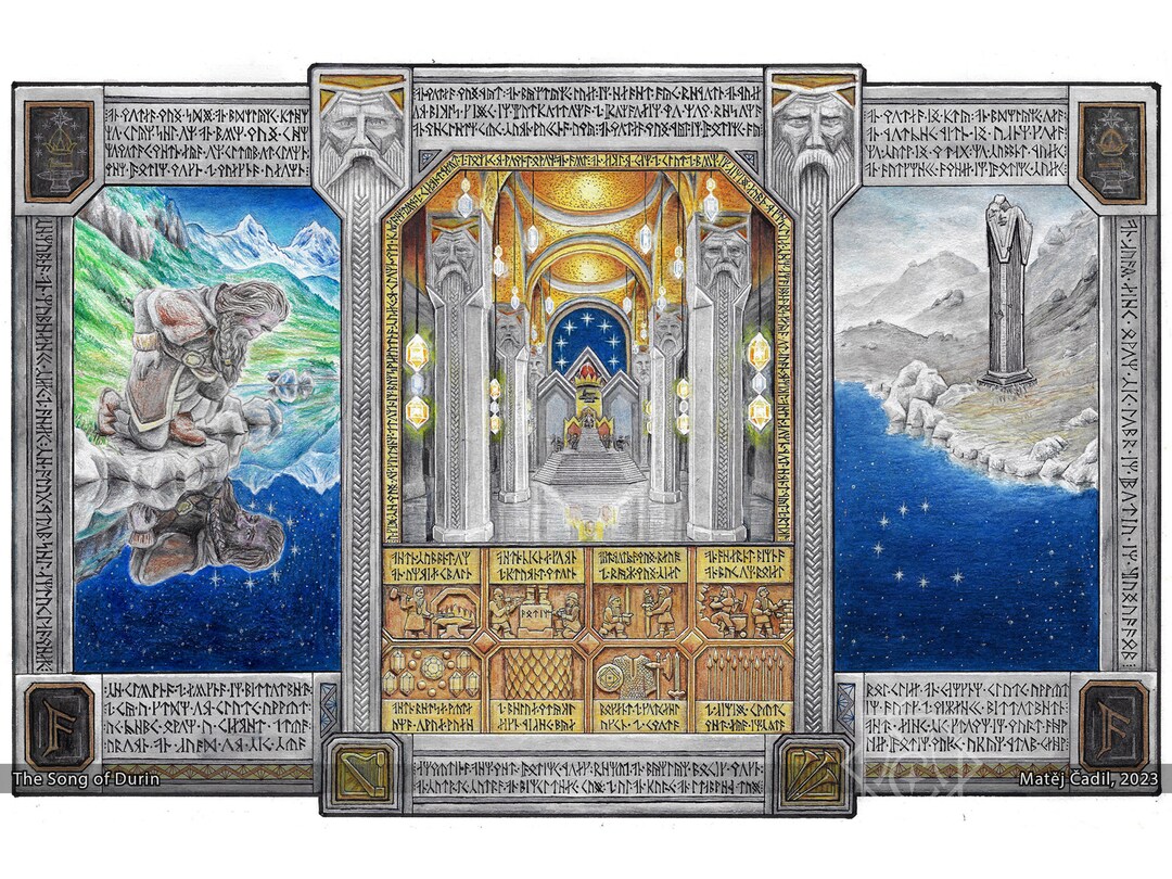 The Song of Durin – Original Art - J. R. R. Tolkien, Fantasy Art ...