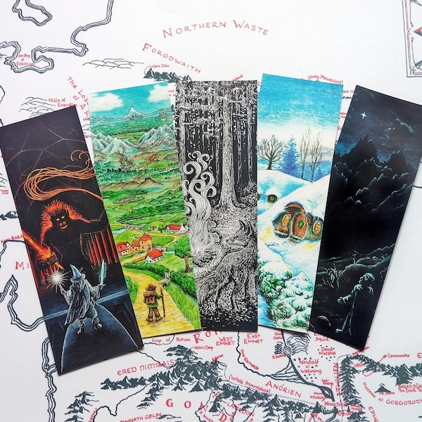 Tolkien Bookmarks - Etsy