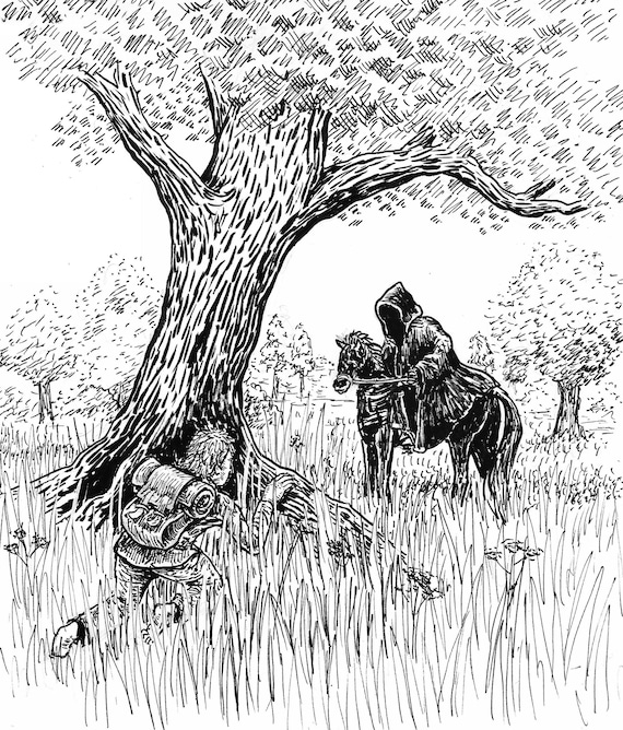 Black Rider Tolkien Painting