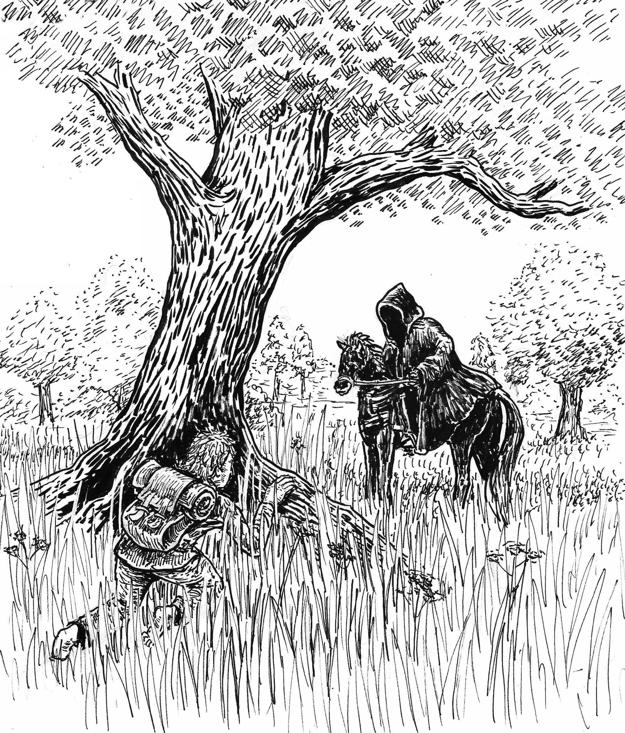 Black Rider Tolkien Painting