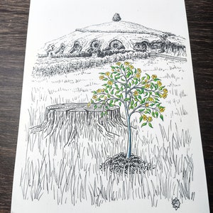 Sam's Mallorn Tree Sapling – Signed Art Print - J. R. R. Tolkien ...