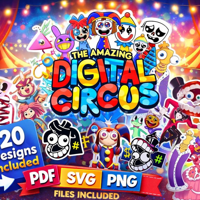 Cartoon Circus Wall Art - Etsy UK