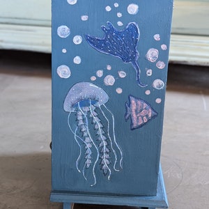 Hand Painted Vintage Jewelry Music Box With Ocean Scene - Etsy