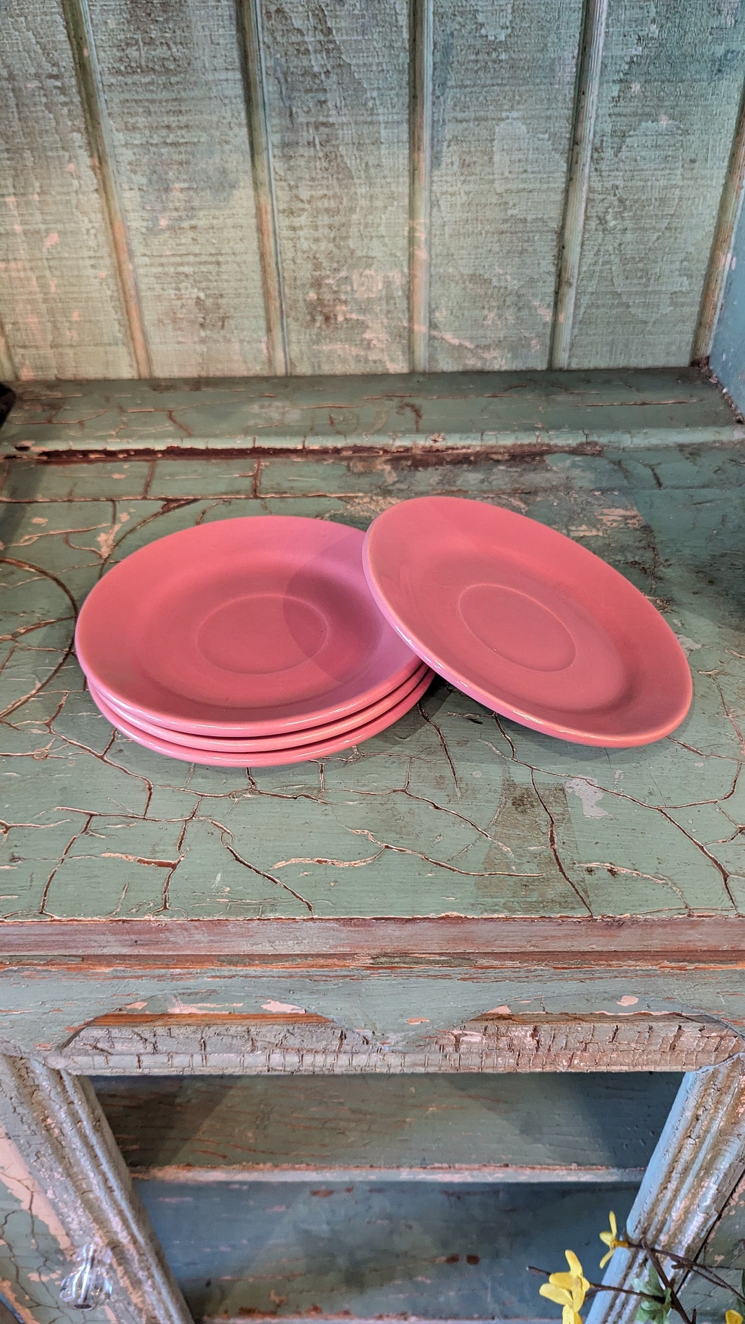 Bauer Los Angeles Mauve Salad and Dessert Plates Set of 4 - Etsy