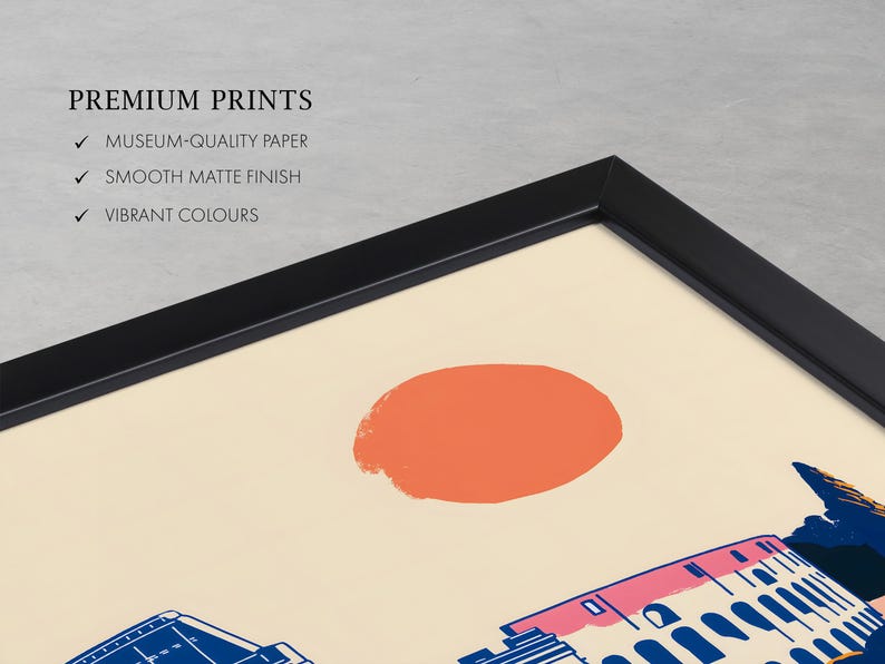 Rome Colosseum Poster Print, Italian Cityscape, Contemporary Wall Art ...