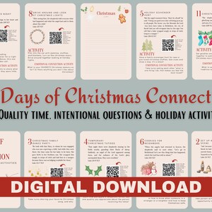 12 Days of Connection Christmas BUNDLE | 12 Intentional Questions ...