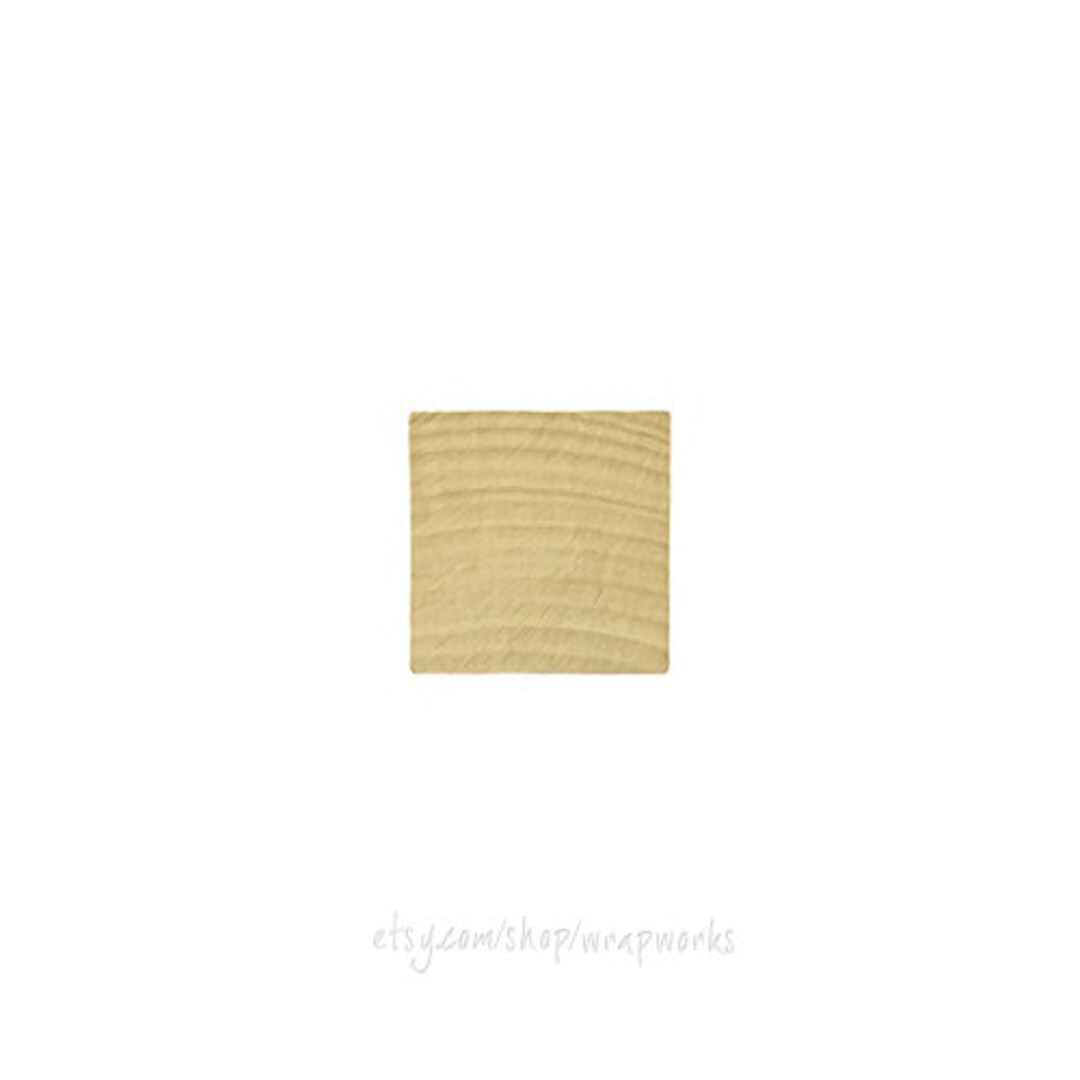 10 Thick Square Wood Cutouts 2x2 Inch Square 1/4" Thick Unfinished for ...
