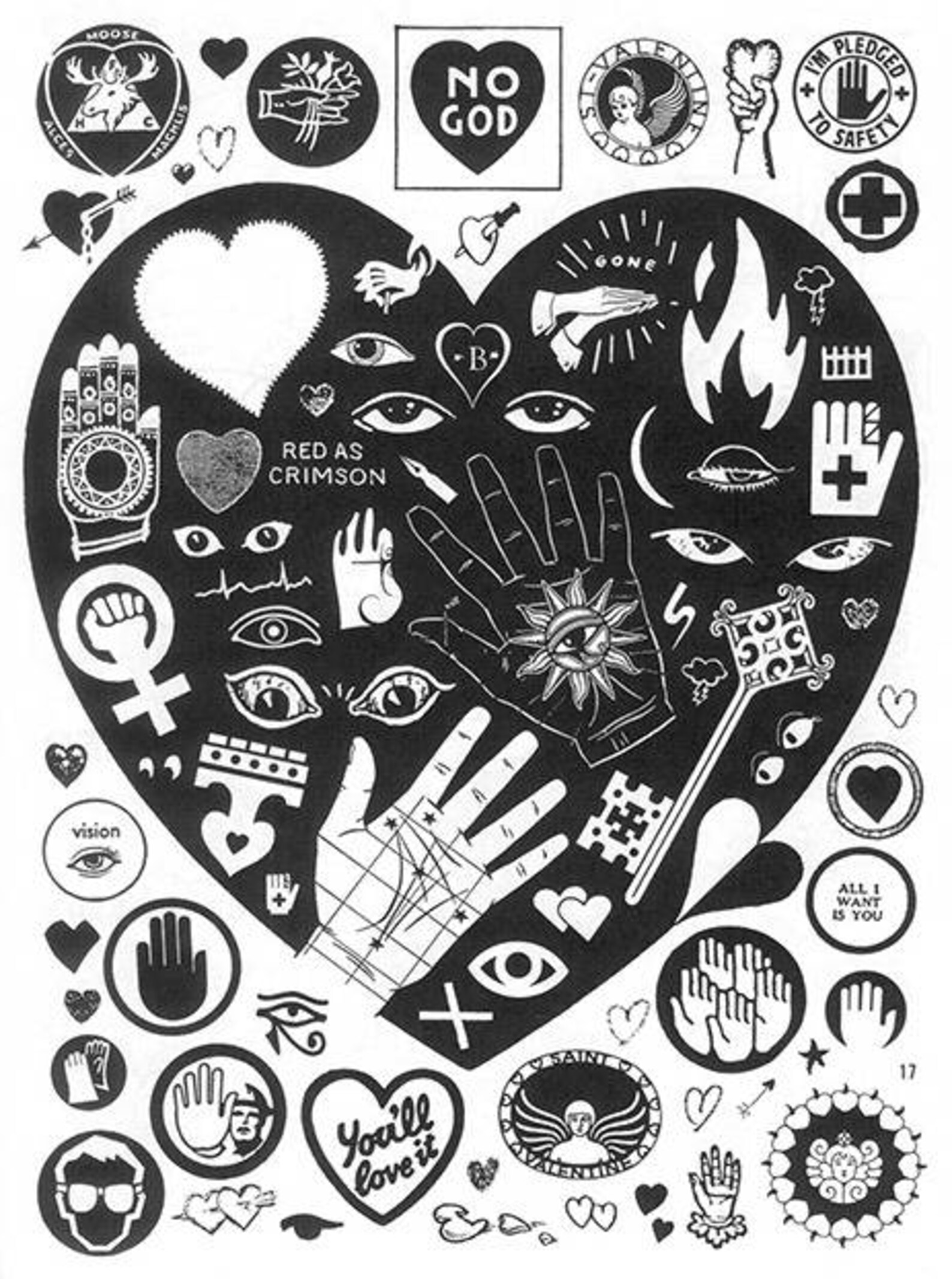 Crap Hound 5: Hands, Hearts & Eyes! Crafts / Collage / Advertising ...