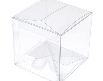 25 Crystal Clear Boxes 4 1/2" X 5/8" X 5 7/8" for A2 Cards, Small Gifts ...