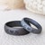 Forest or Mountain Silicone Ring in Iridescent Green or Blue Dual Layer ...