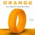 Neon Bright Orange Silicone Ring for Women, Breathable Rubber Band ...