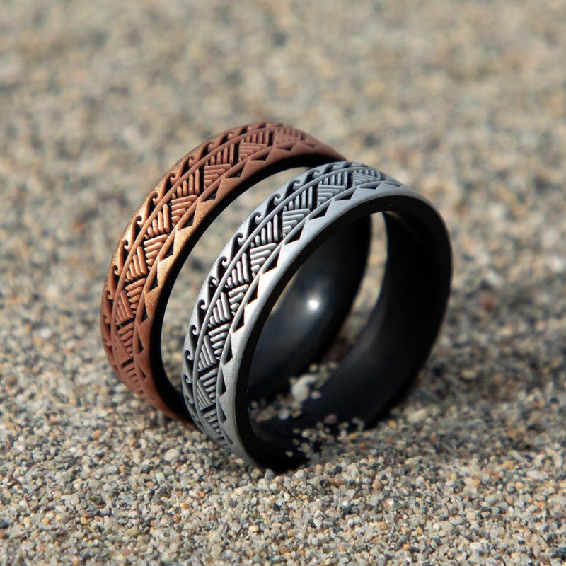Silicone Wedding Bands With Engraving - Etsy