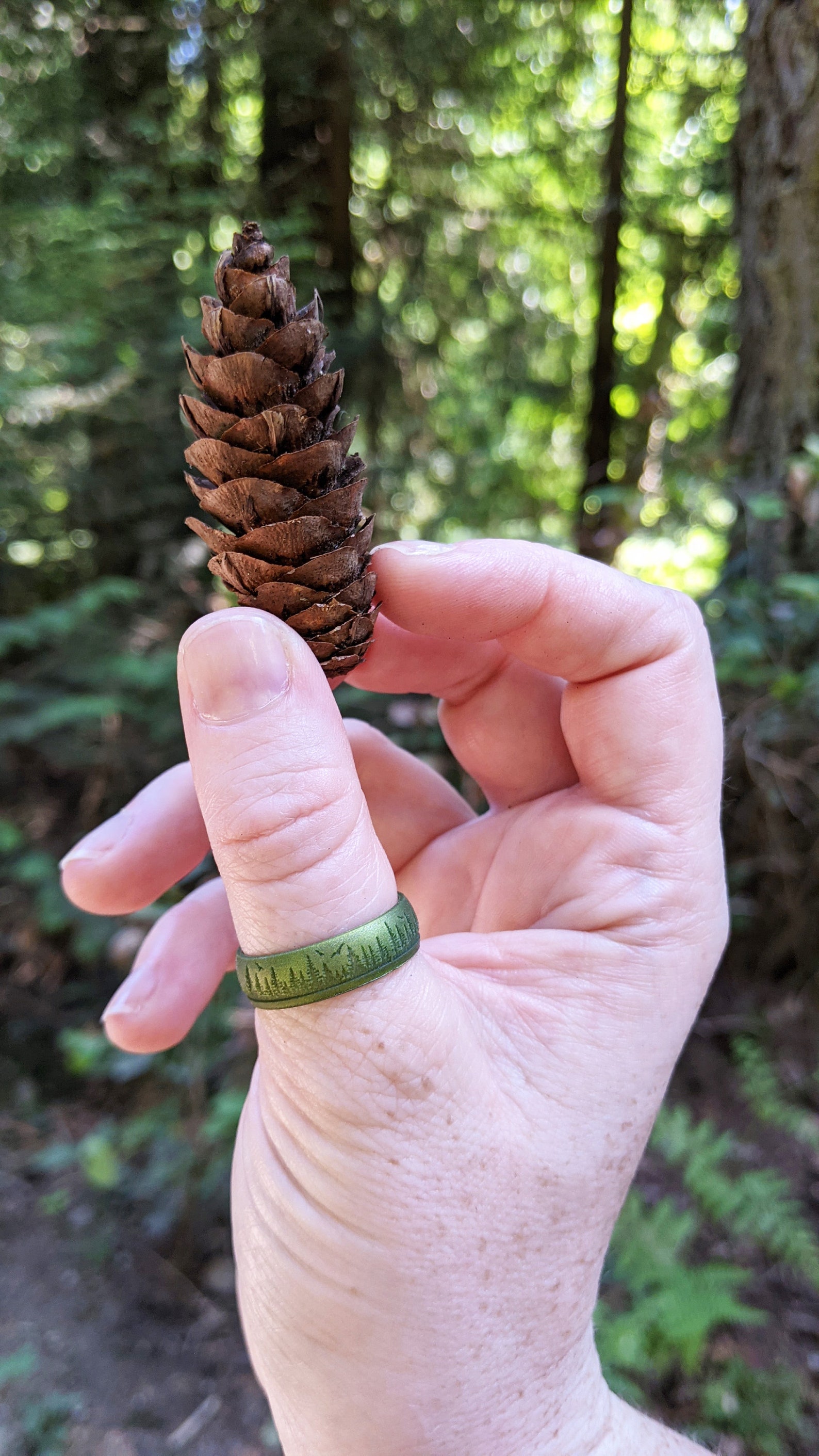 Forest Ring Silicone Ring Personalized Tree Hugger Green Ring - Etsy
