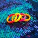Neon Bright Orange Silicone Ring for Women, Breathable Rubber Band ...