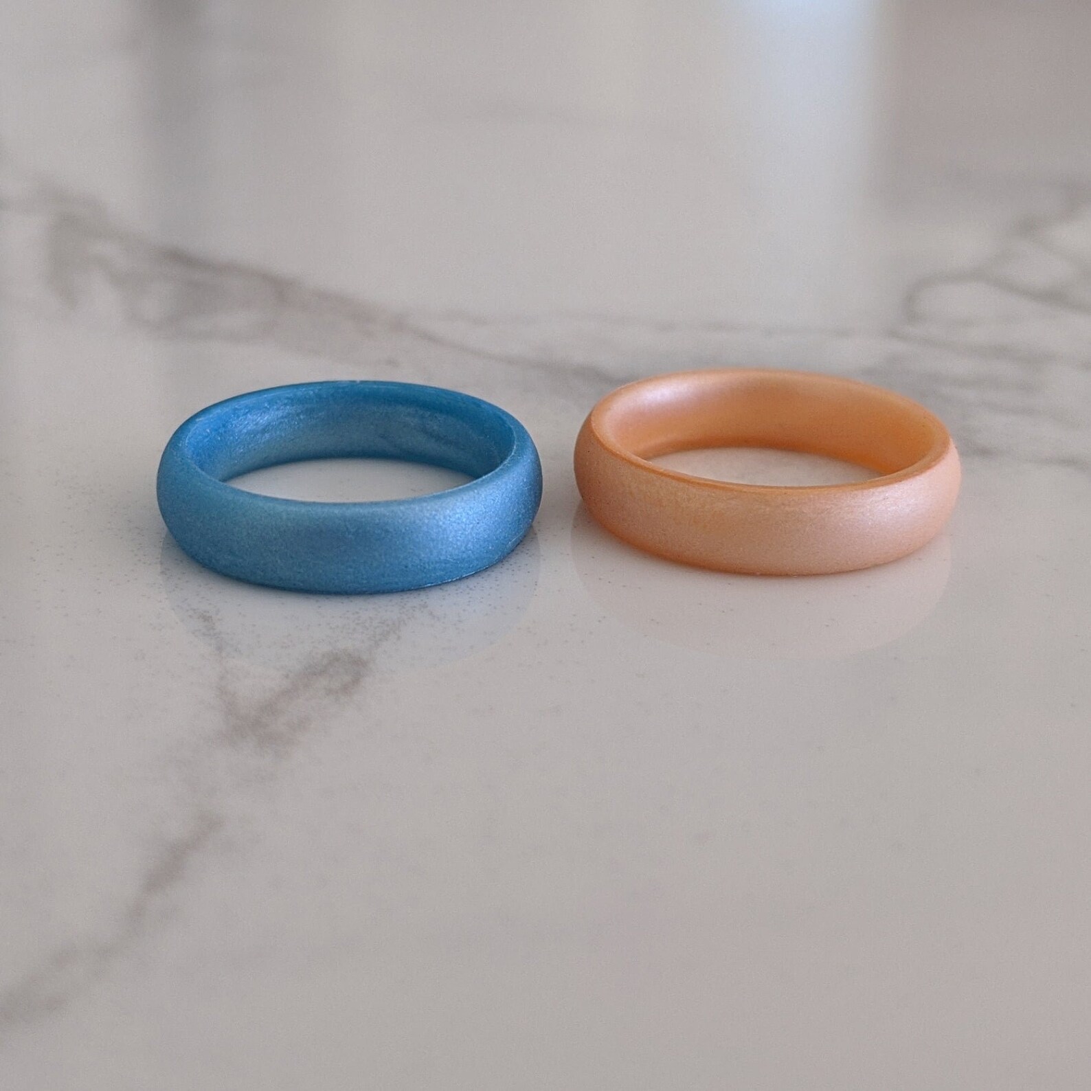 Sky Blue Silicone Ring Women 4mm Womens Light Blue Silicone - Etsy