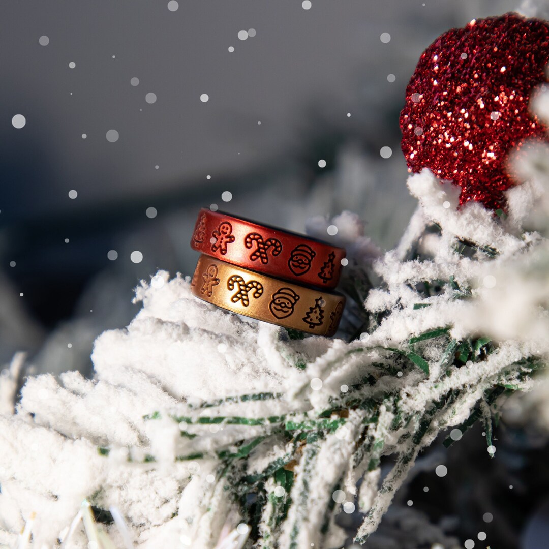 Xmas Silicone Ring, Memorable Meaningful Christmas Gift Silicone Ring ...