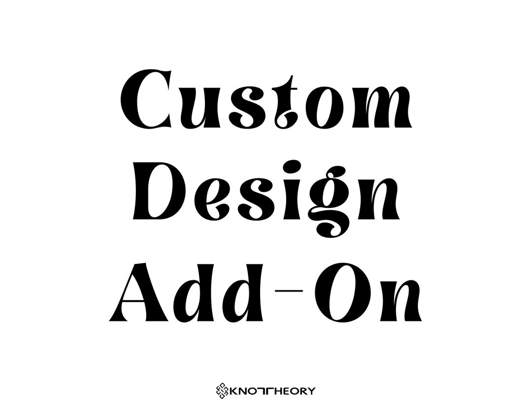 Custom Design - Add On - Etsy