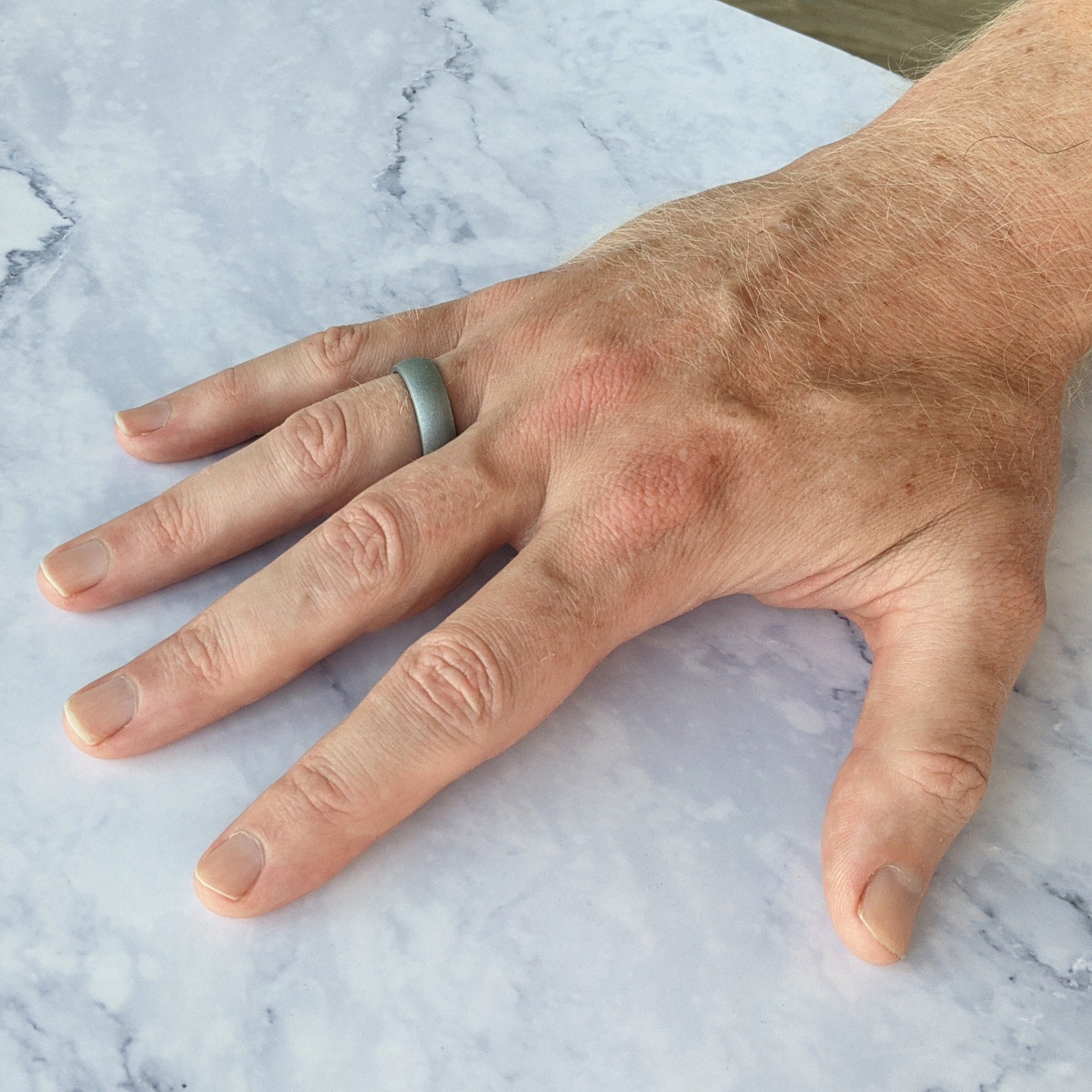 Silver Silicone Ring for Him and Her Breathable Comfort Fit - Etsy