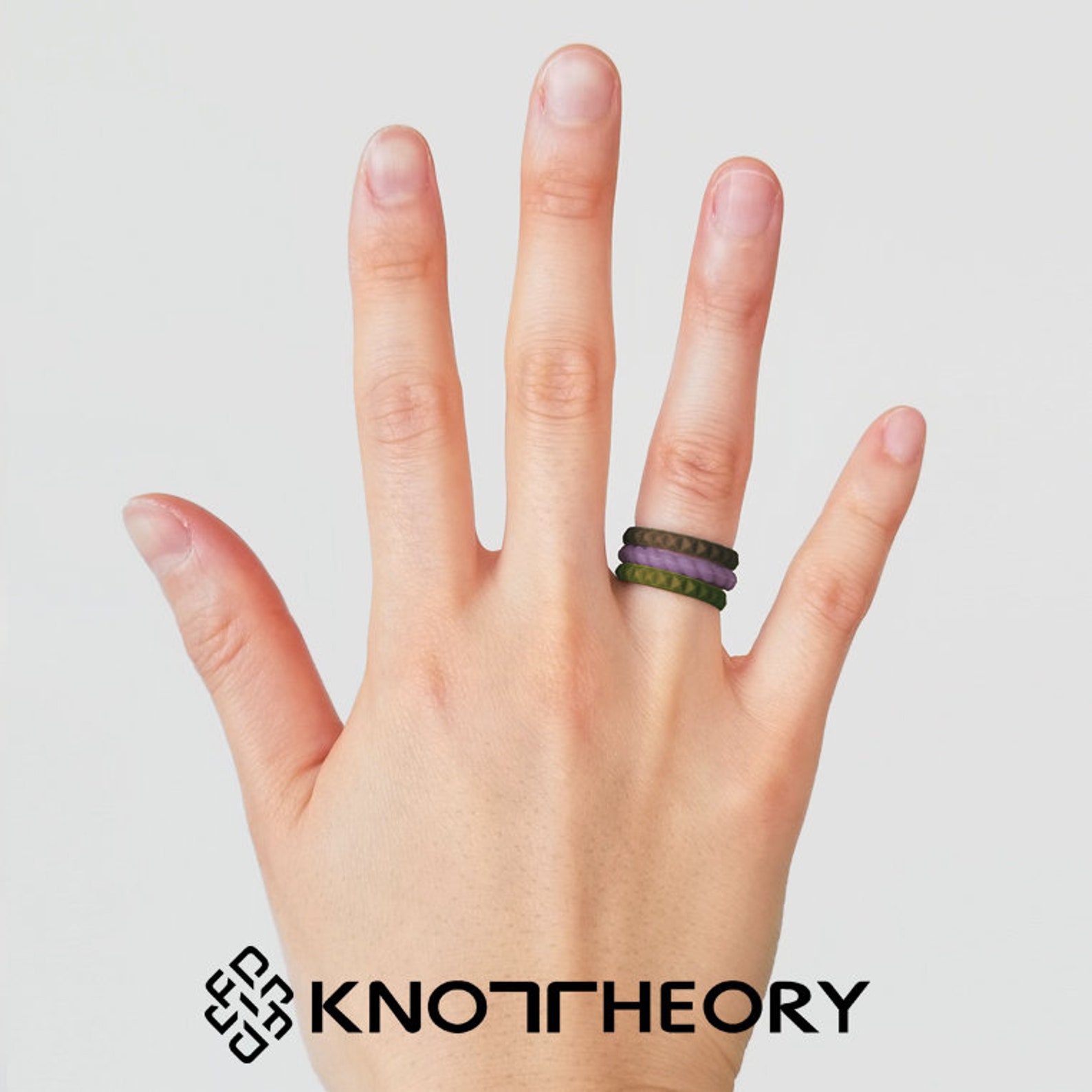 Stackable Silicone Rings for Women in Green Bronze Purple - Etsy