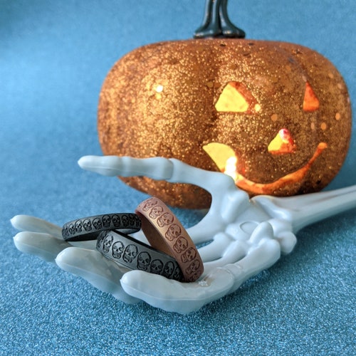 Ocean Waves Silicone Ring Men Women Custom Engraved | Etsy