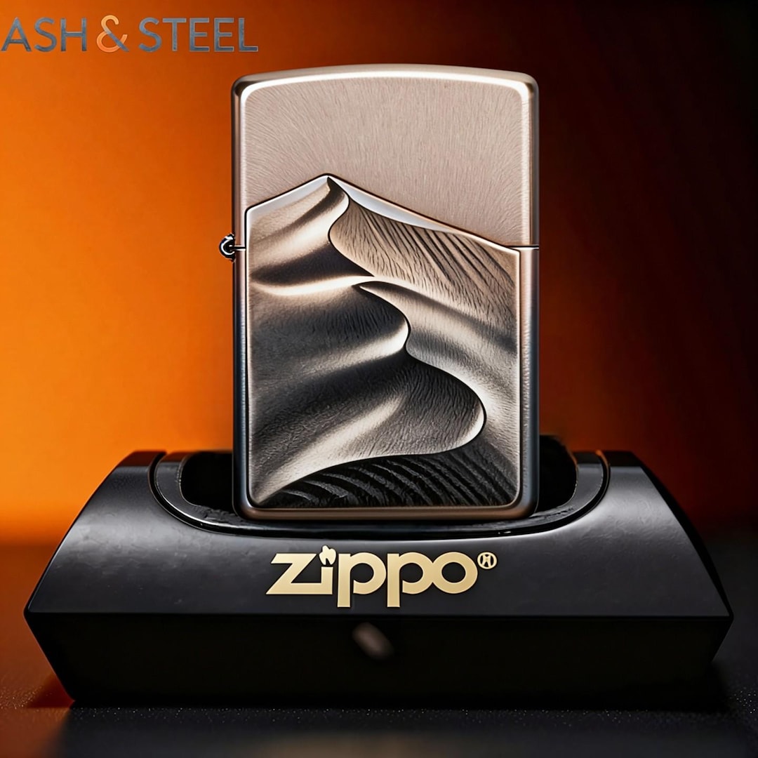 Metal Lighter Abstract Wave Design, Collectible Lighter Gift for Him ...
