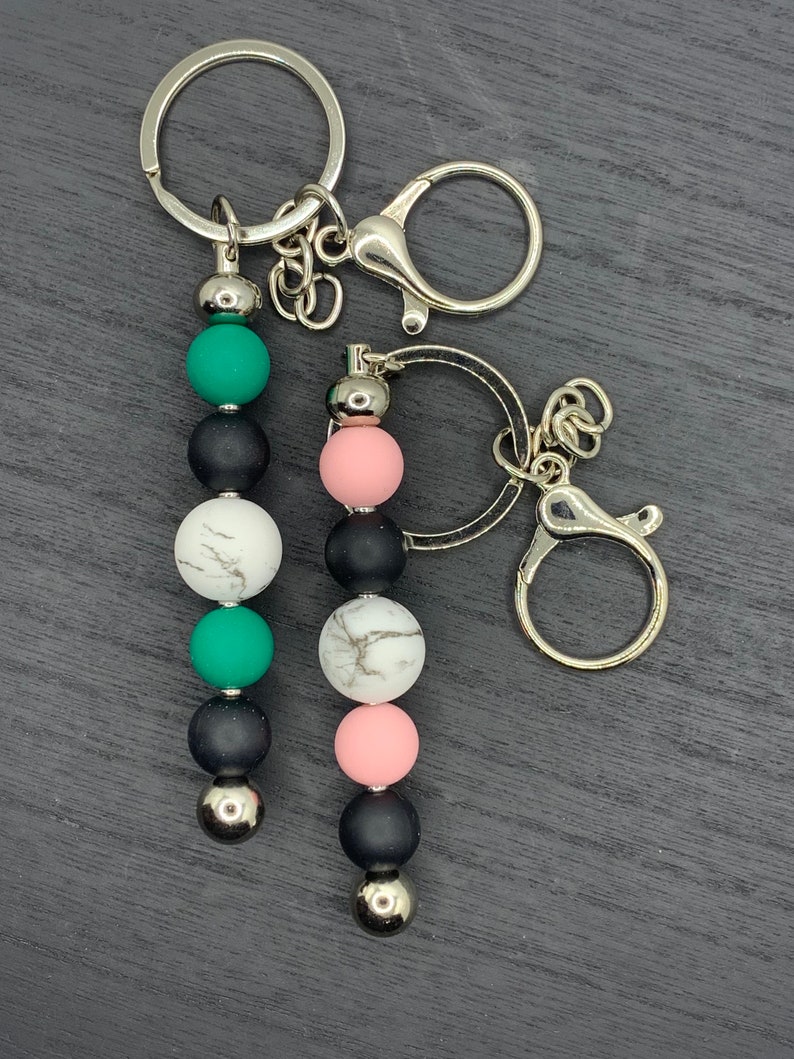 Silicone Beaded Keychain | Keychain | Gift - Etsy
