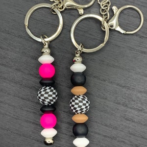 Silicone Beaded Keychain | Keychain | Gift - Etsy