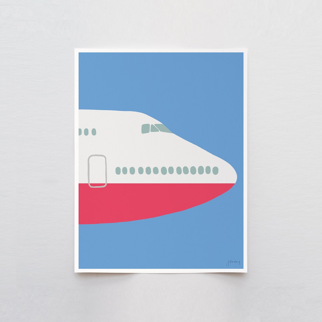 Boeing 747 Nose Art Print - Signed and Printed by Jorey Hurley ...